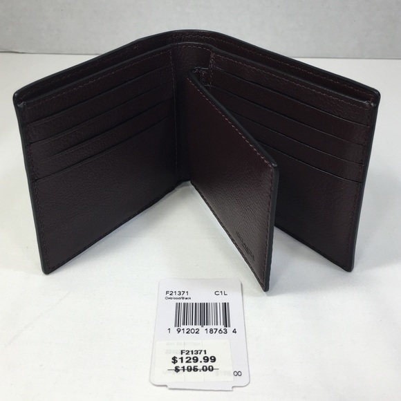 Coach | Bags | Coach Compact Id Baseball Stitch Wallet F2371 | Poshmark